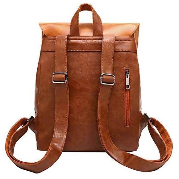 Bags | Vintage Brown Travel Daypack | Poshmark
